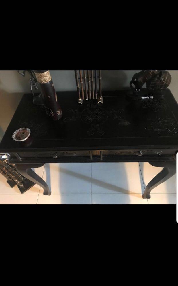 Teak Wood Receiving Table, Furniture & Home Living, Furniture, Tables ...