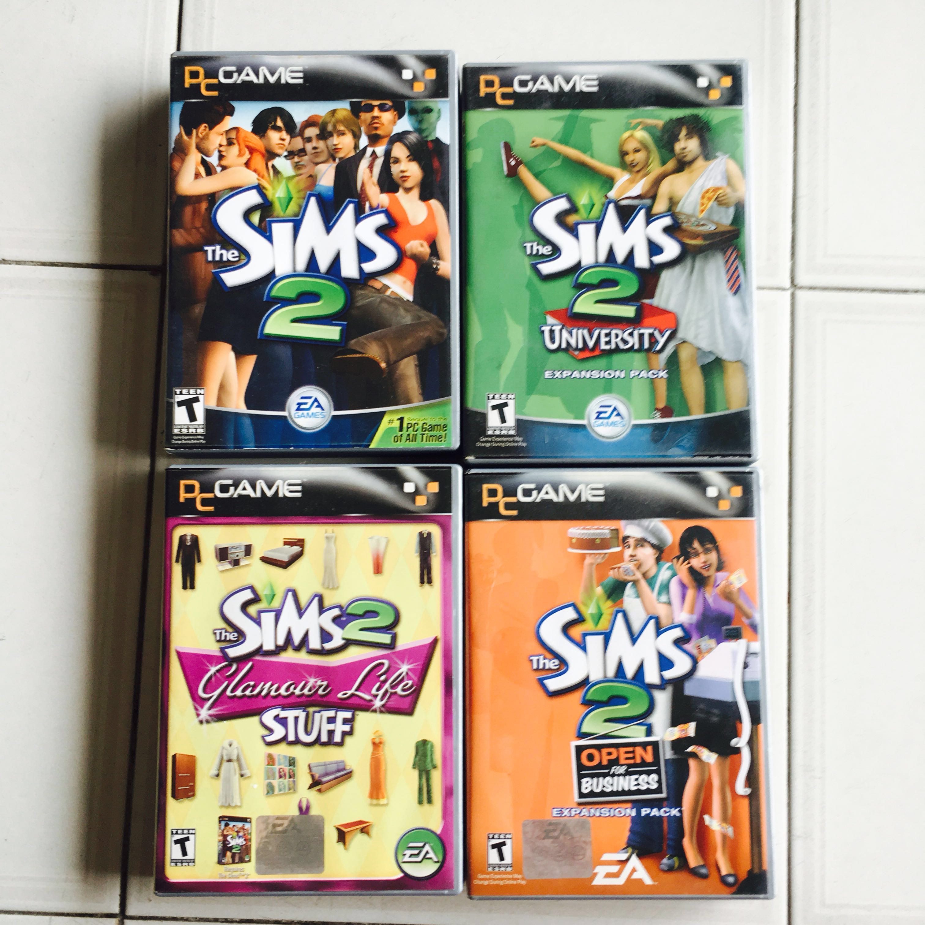 The Sims 2 video games: base game + expansion packs , Video Gaming ...