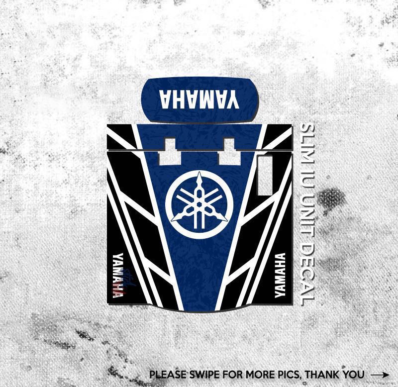 Yamaha Blue - Slim IU Unit Decal, Motorcycles, Motorcycle Accessories ...