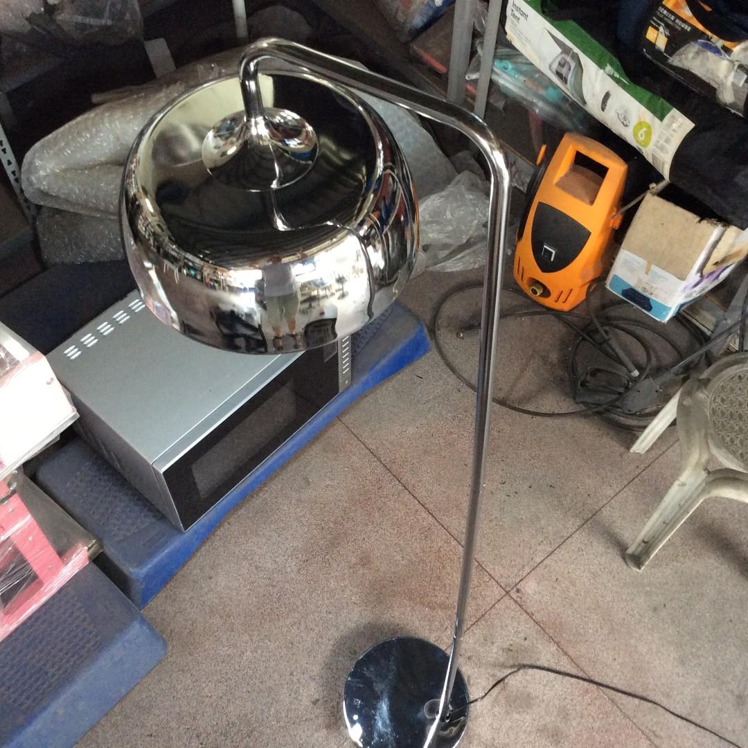 Anko Silver Shade Floor Lamp, Furniture & Home Living, Lighting & Fans ...