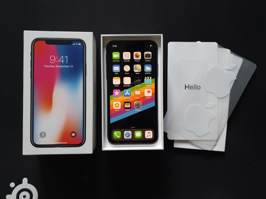 Apple iPhone X 64GB Spacegray Complete NTC Approved, Mobile Phones ...