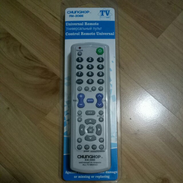 Chunghop Universal TV Remote Control (RM-306E), TV & Home Appliances ...