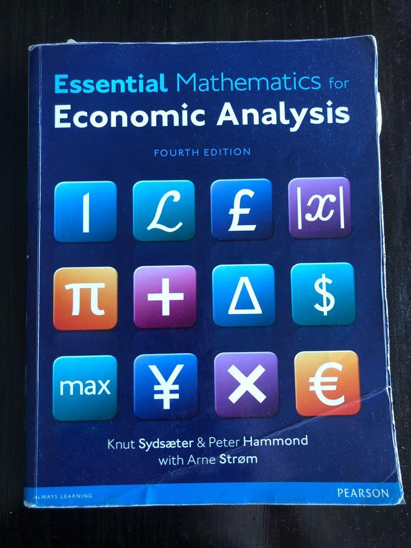 EC2104 Essential Mathematics for Economic Analysis Textbook, Hobbies ...
