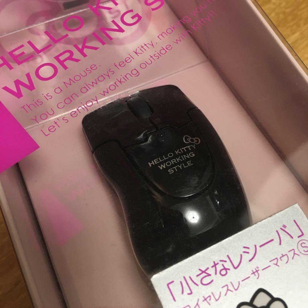 日本Elecom Hello Kitty 迷你無線工作滑鼠, 電腦＆科技, 電腦周邊及配件, 電腦滑鼠及相關產品 - Carousell
