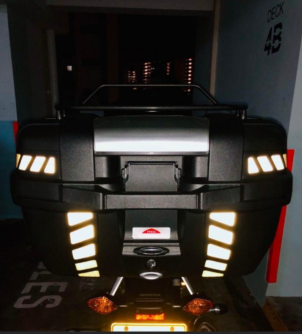 Givi Trekker Kappa K-Venture 52L Top Box 3M Scotchlite Plus Motorcycle ...