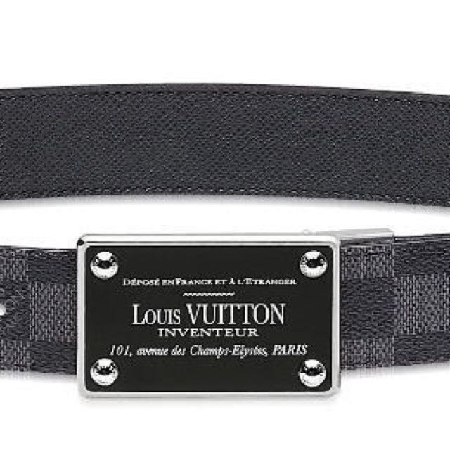 Louis Vuitton LV Inventeur Reversible Damier Belt | ILVOELV Size 85/34 ...