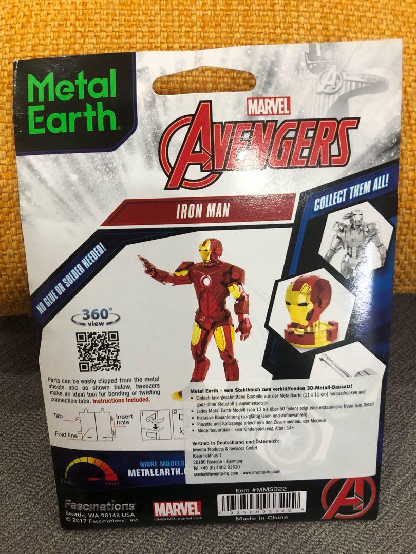 Marvel Avengers Iron man 3-sheet steel model kit, Hobbies & Toys, Toys ...
