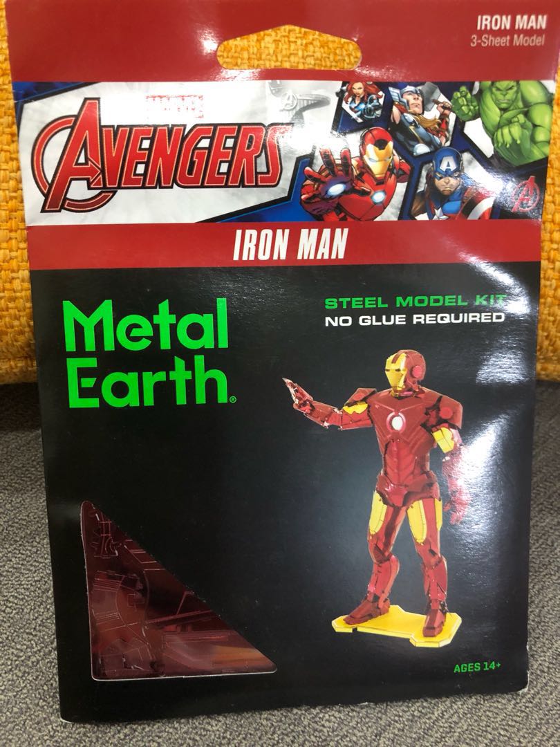 Marvel Avengers Iron man 3-sheet steel model kit, Hobbies & Toys, Toys ...