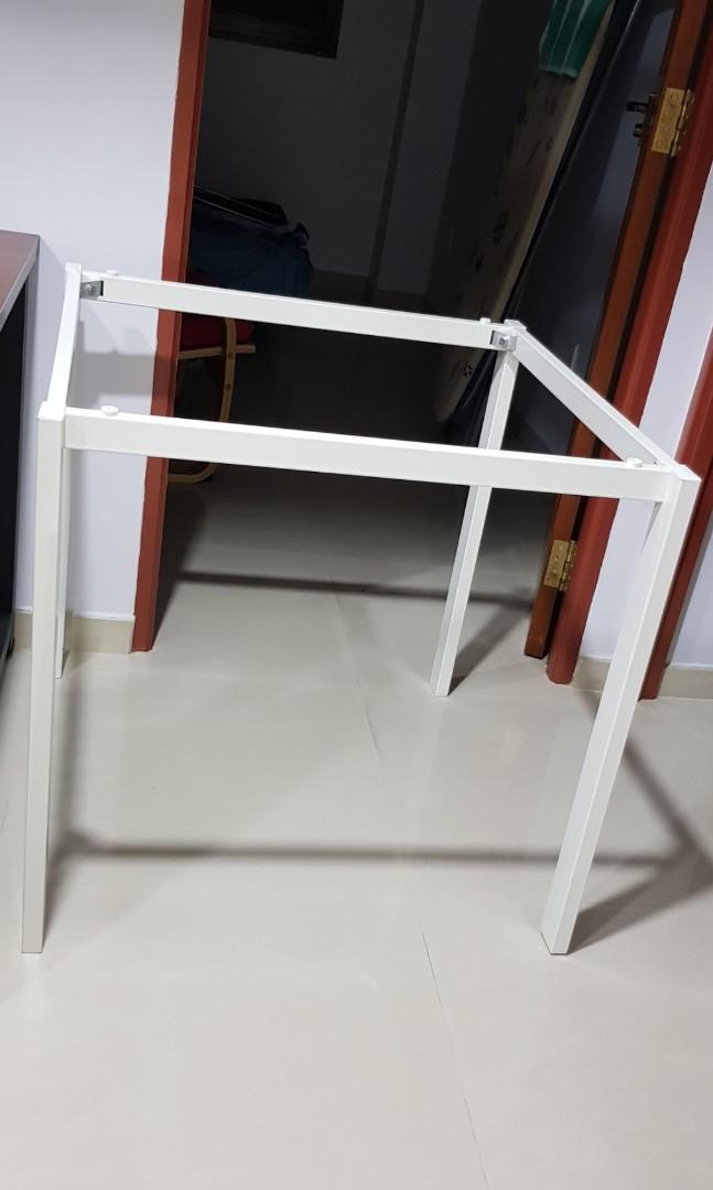 Melltorp table underframe (square, white), Furniture, Tables & Chairs ...