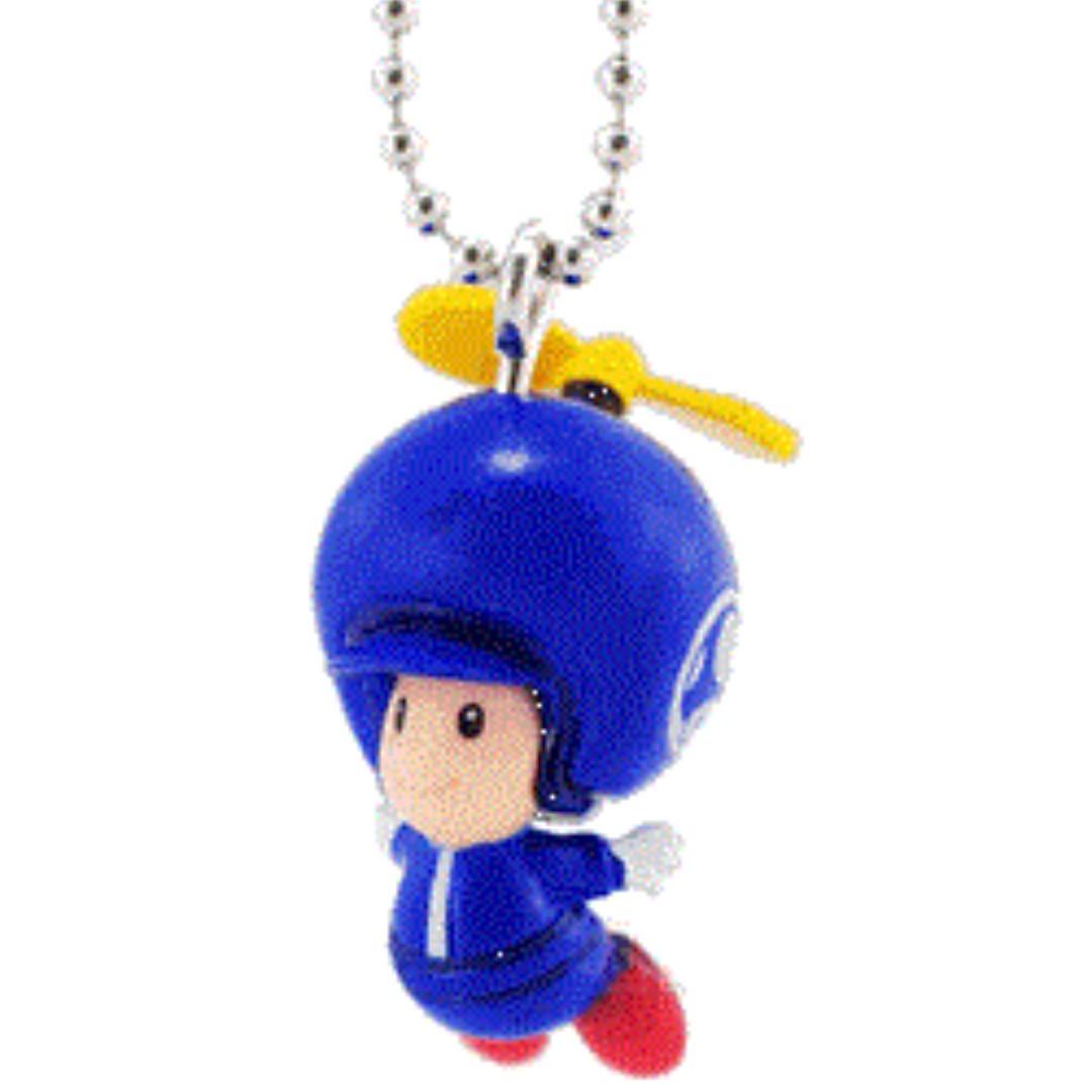 Propeller Blue Toad ~~ Super Mario Bros. Wii Keychain Figure by Takara ...