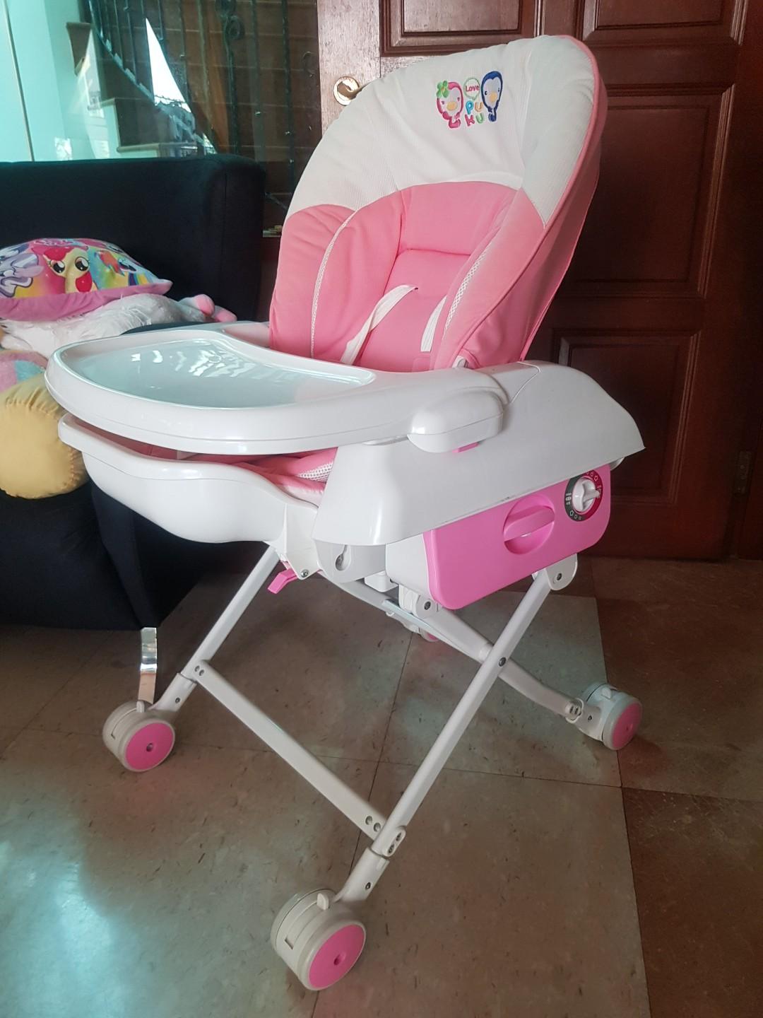Puku Baby high chair cum rocker, day swing bed, Babies & Kids, Nursing ...