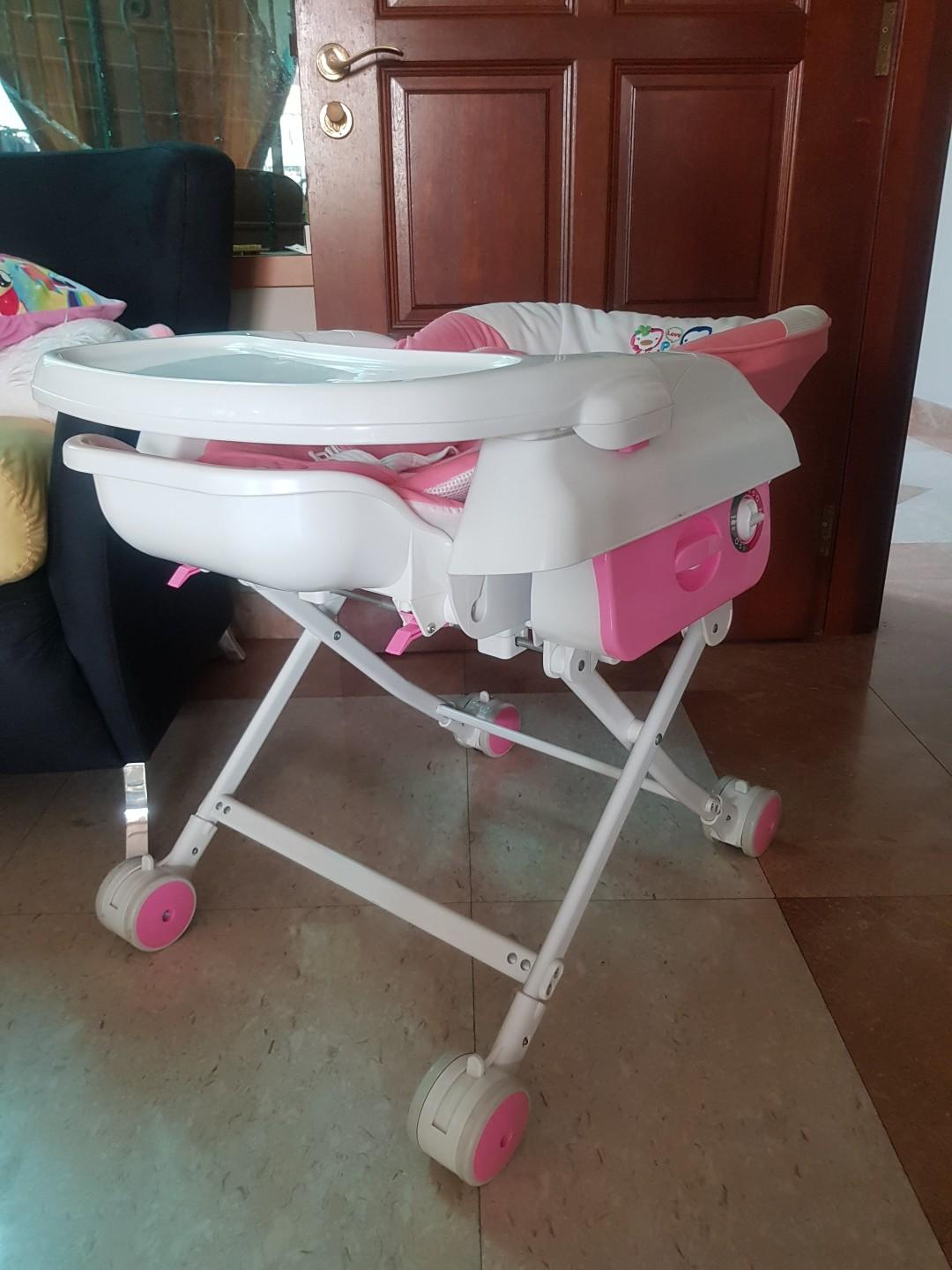 Puku Baby high chair cum rocker, day swing bed, Babies & Kids, Nursing ...