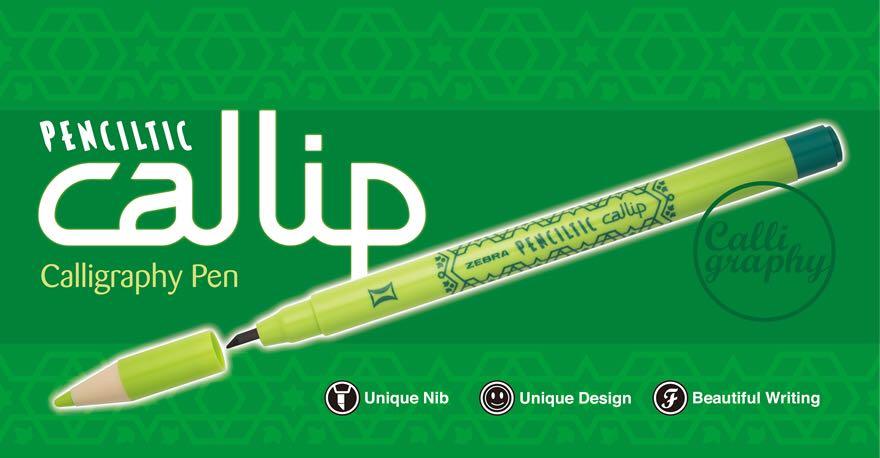 Pulpen ZEBRA PENCILTIC Callip Calligraphy Pen, Buku & Alat Tulis, Alat ...