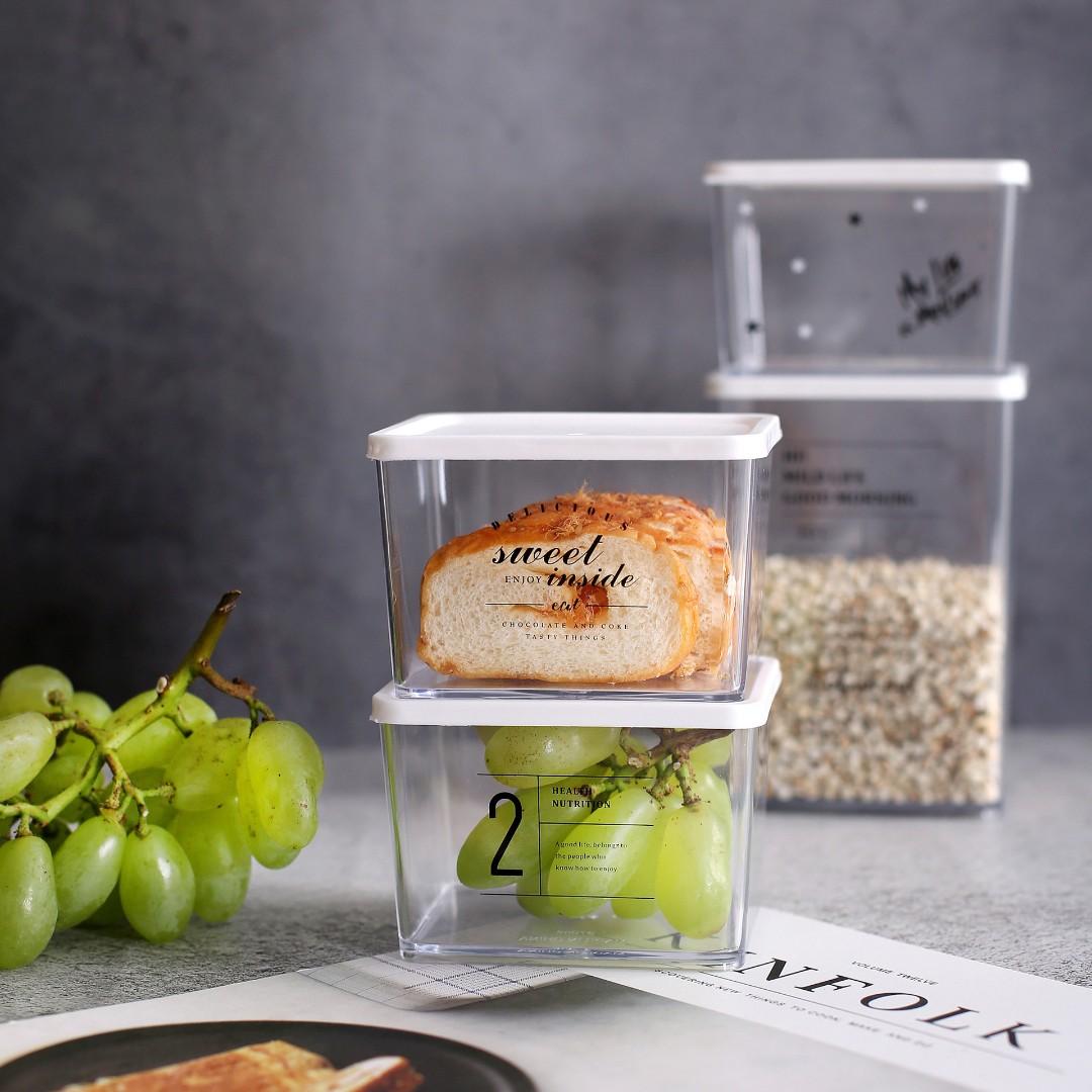 [Raya Special] Nordic Transparent Plastic Box / storage box / food ...