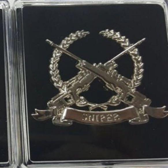 Sniper Skills Badge No.1, 2 3 and 4. All No.3 With Spring Catch Pins at ...