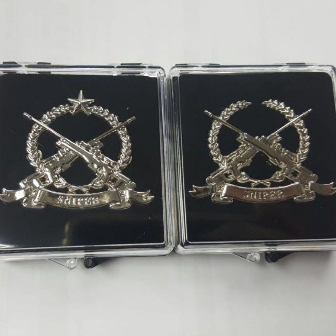 Sniper Skills Badge No.1, 2 3 and 4. All No.3 With Spring Catch Pins at ...