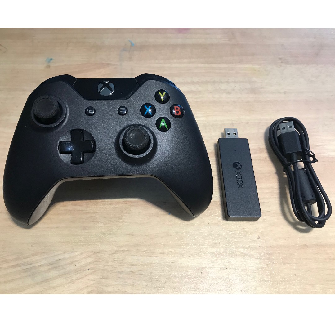 Xbox One Controller plus Wireless Adapter for Windows, Video Gaming ...