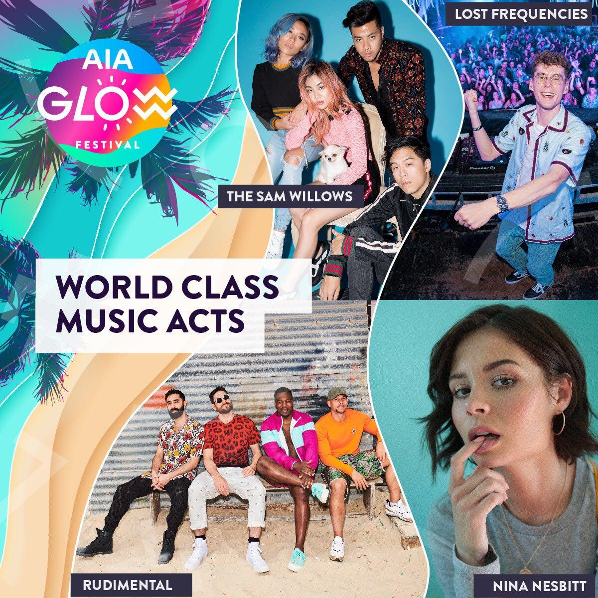 AIA Glow Festival ALL Day Pass, Everything Else on Carousell