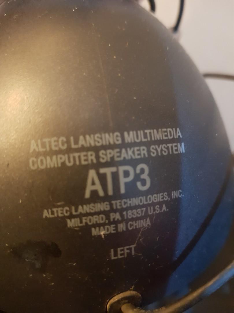 Altec Lansing ATP3 multimedia system, Audio, Soundbars, Speakers ...