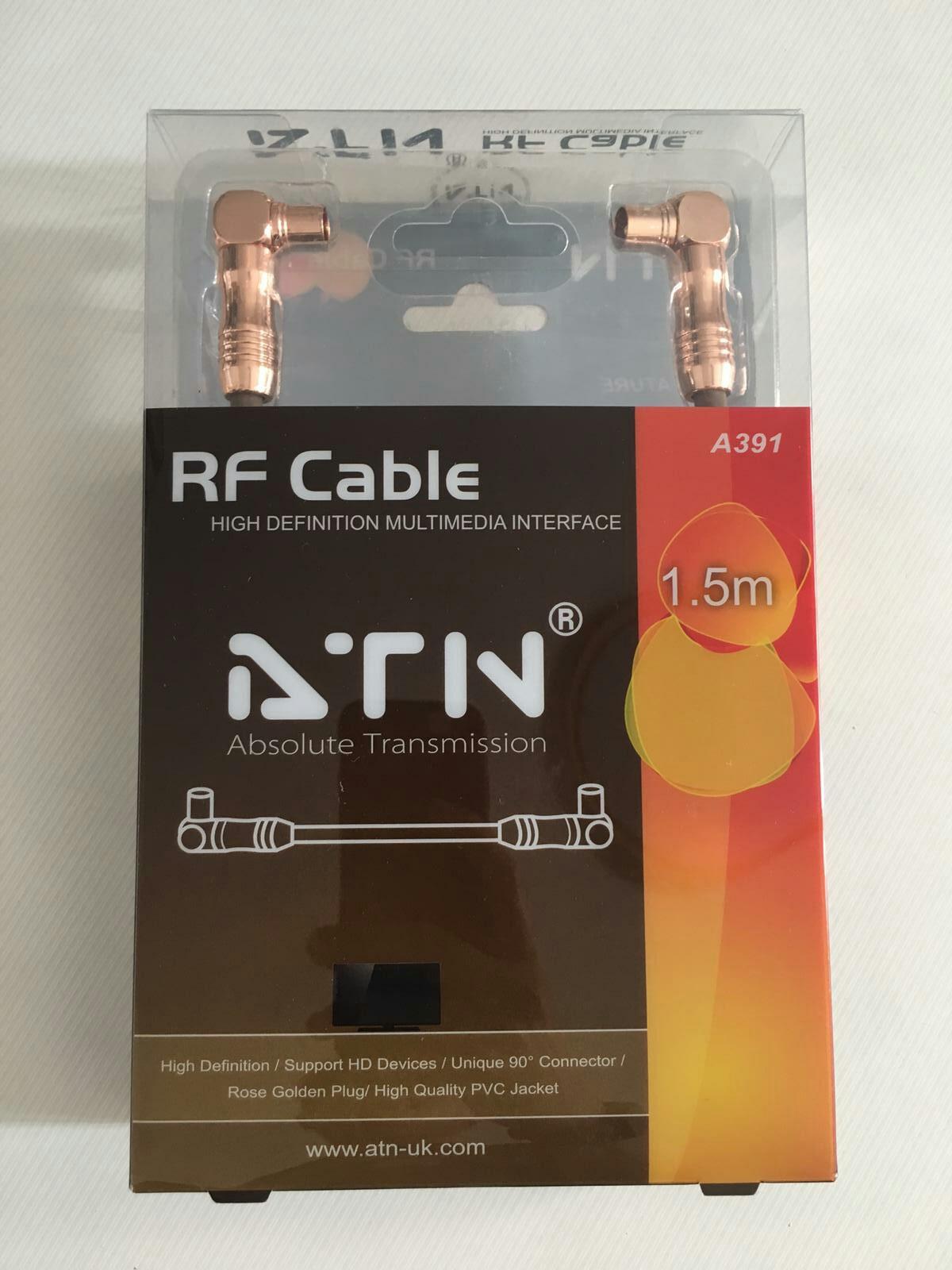 ATN RF cable 電視天線 1.5m 1.5米, 手提電話, 電話及其他裝置配件, 充電器及電線 - Carousell