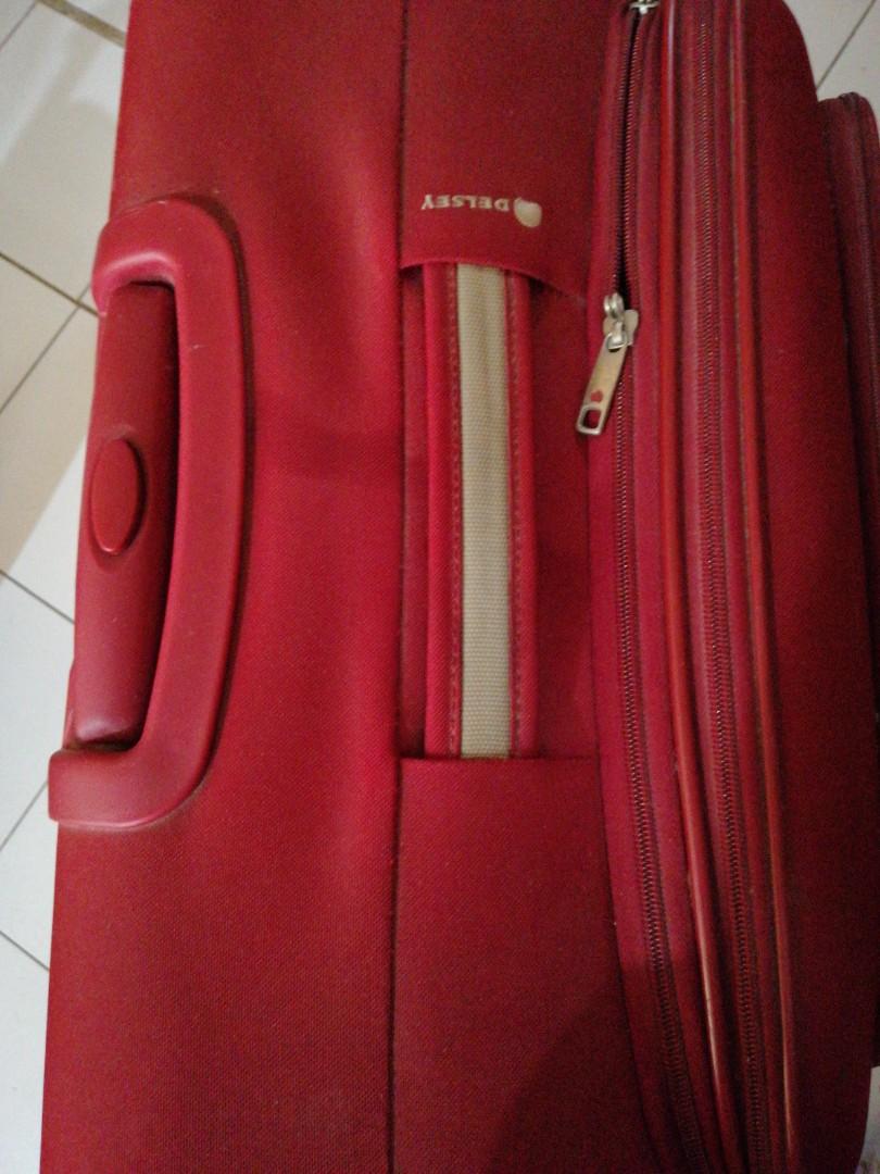 Delsey Red Large 2-wheel luggage, Hobbies & Toys, Travel, Luggage on ...