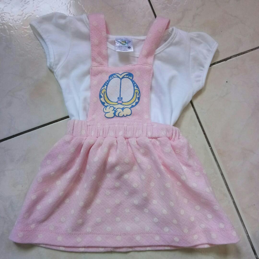 Garfield dress, Babies & Kids, Babies & Kids Fashion on Carousell