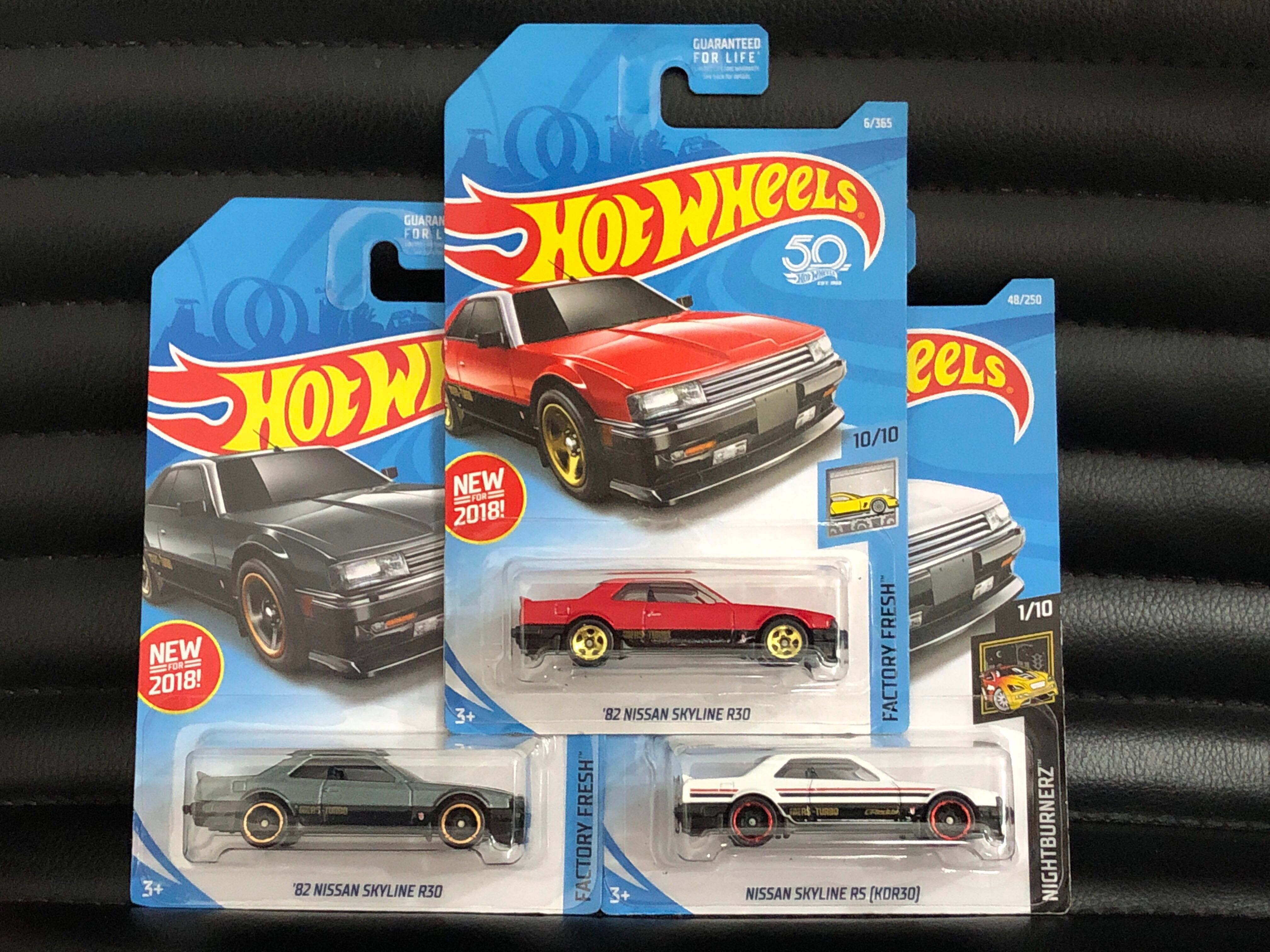 Hot Wheels GTR Skyline R30 (Red + White + Grey), Hobbies & Toys, Toys ...