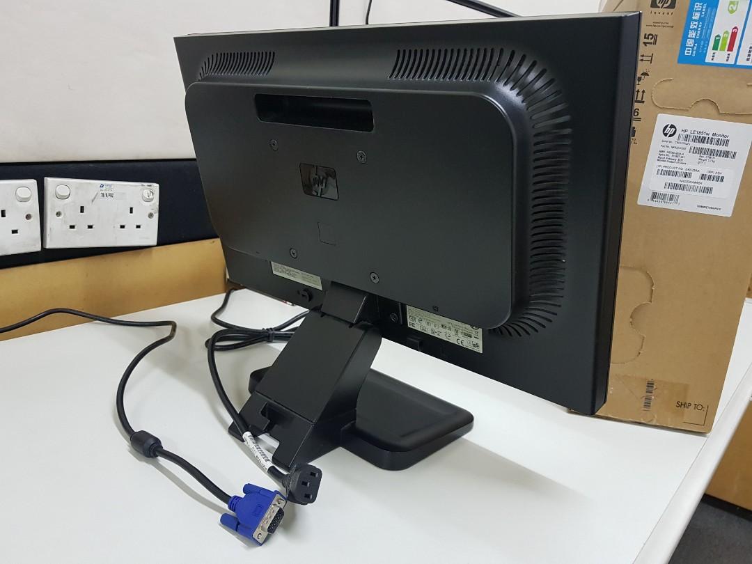 HP 18.5 inch. wide LCD monitor, Computers & Tech, Parts & Accessories ...