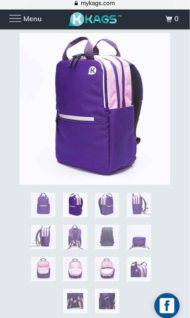 KAGS Chester 2 series Purple color Bag, Babies & Kids, Going Out, Other ...