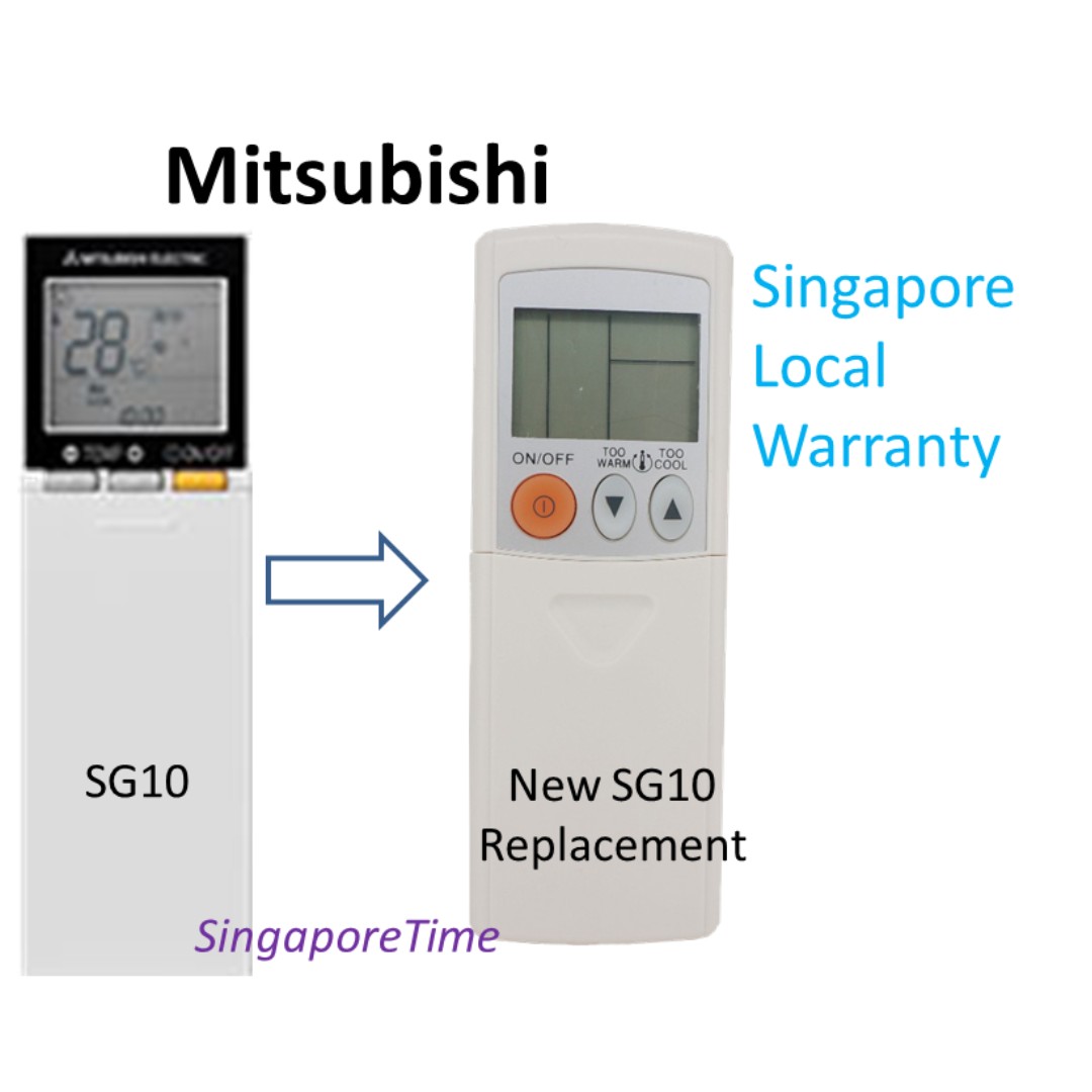 Mitsubishi Aircon Remote Control SG10A SG10B SG10C, TV & Home ...