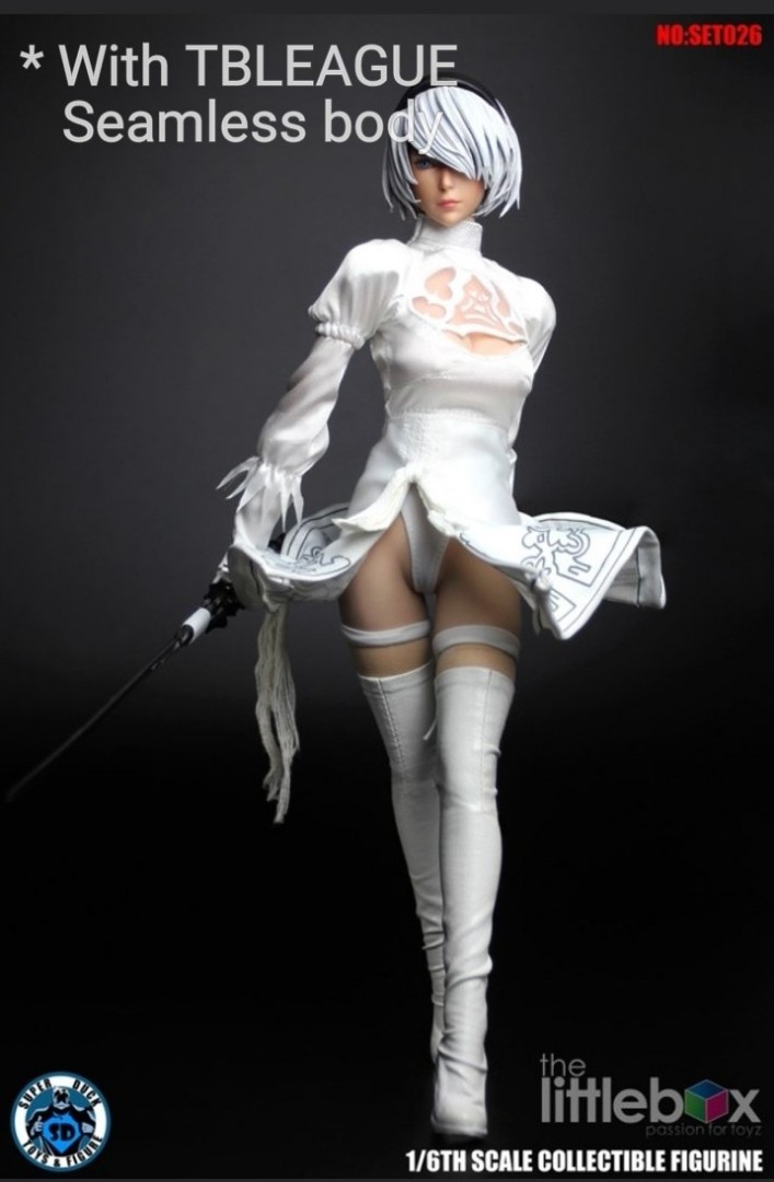 LAST IN STOCK !!![WITH BODY] TYPE 2B SUPER DUCK SET026 1/6 Cosplay Sexy Female White Robot Head ...