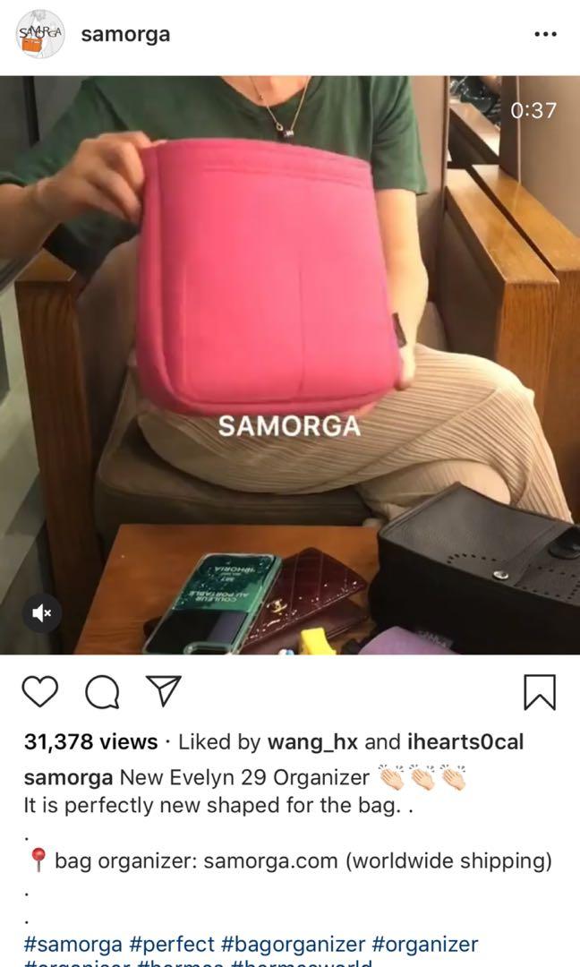 Samorga Hermes Evelyne 29 PM insert, Luxury, Bags & Wallets on Carousell