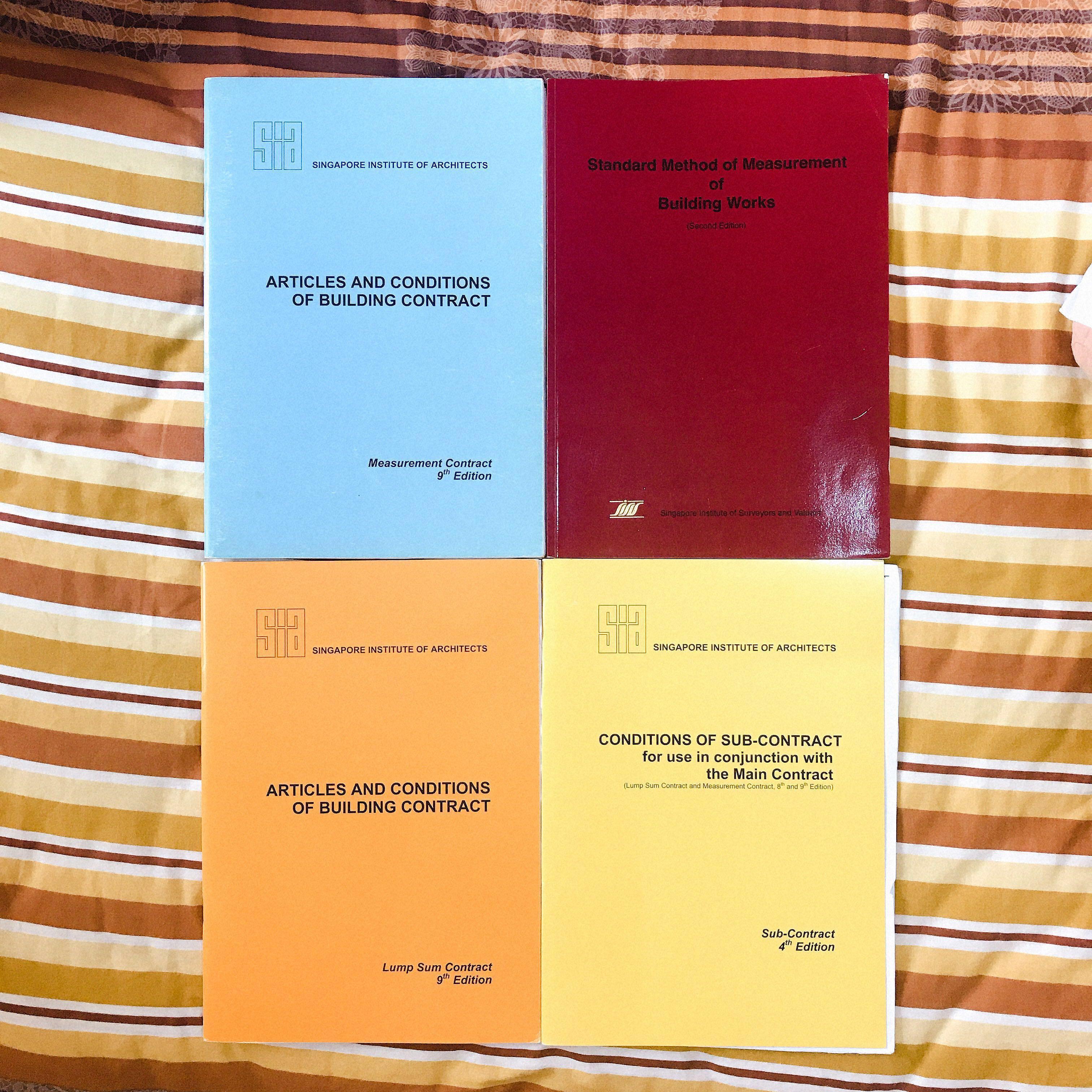 SIA Contract books (ALL 4 for $32), Hobbies & Toys, Books & Magazines ...