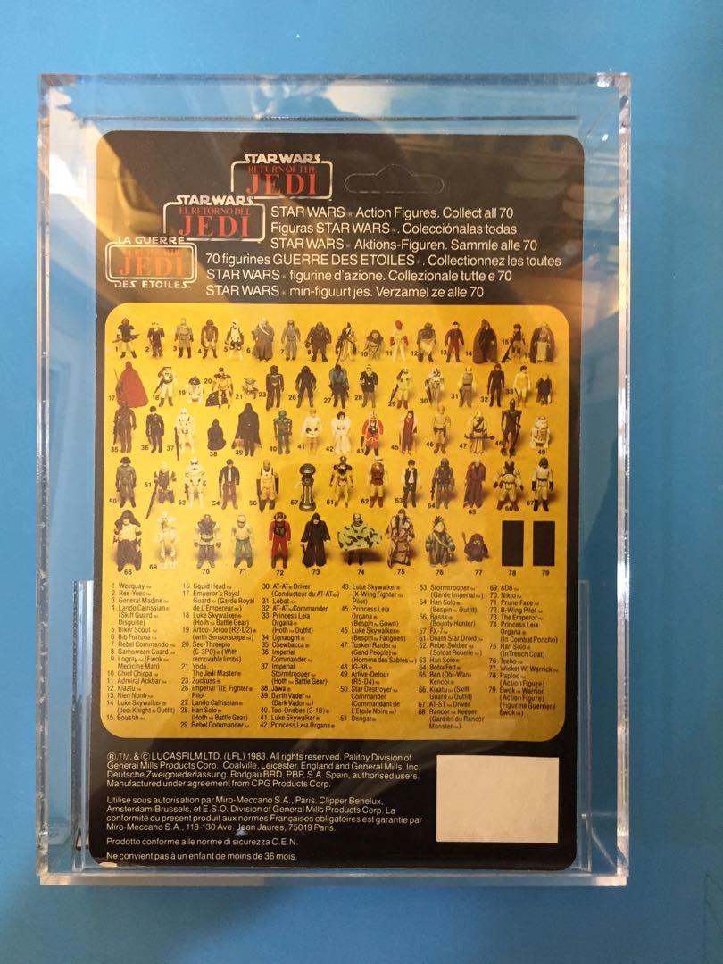 Star Wars rare 1983 rotj palitoy Tri-logo r2d2 pull up sensorscope AFA ...
