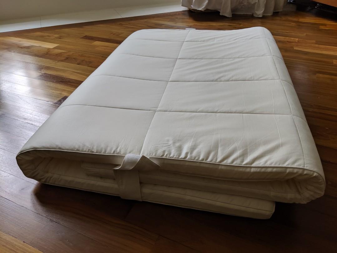 Thin foldable Muji futon, Furniture & Home Living, Furniture, Bed ...