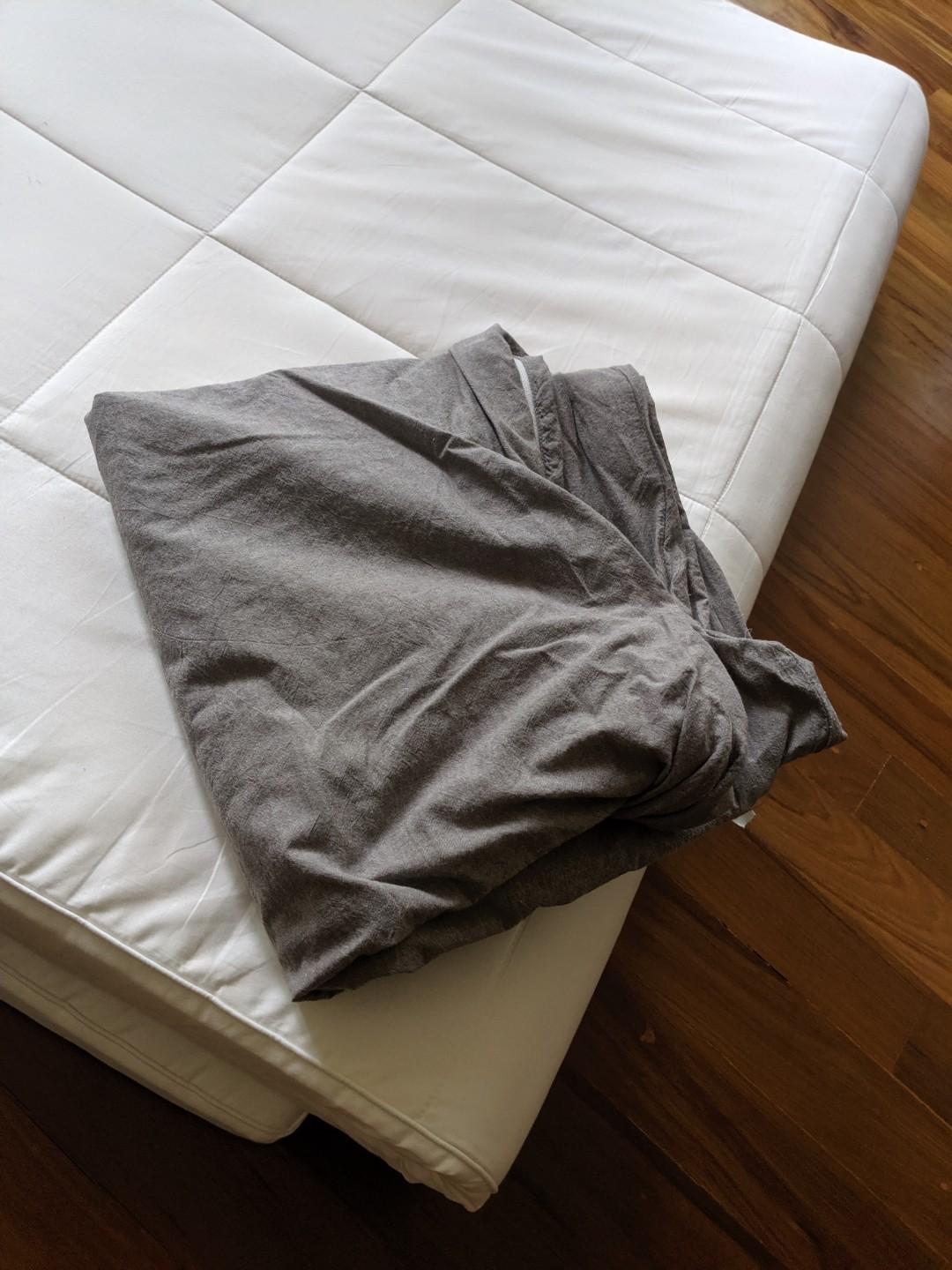 Thin foldable Muji futon, Furniture & Home Living, Furniture, Bed ...