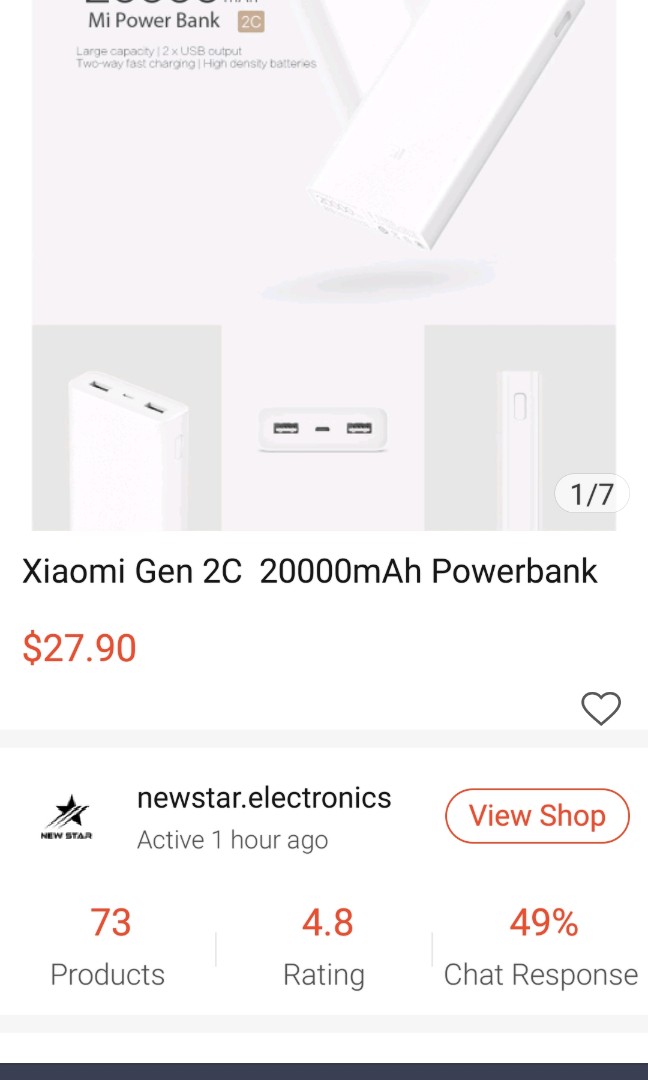 Xiaomi Gen 2C 20000mAh Powerbank, Mobile Phones & Gadgets, Mobile ...