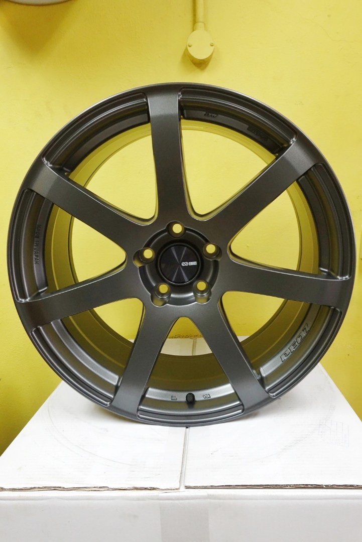19" ENKEI PF07 8.5x19 5-112 +38 Matt Gunmetal, Car Accessories, Tyres & Rims on Carousell