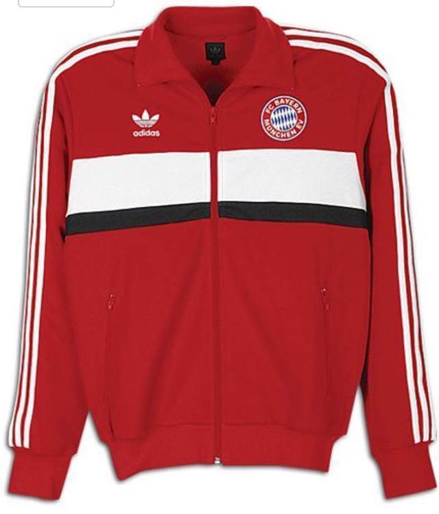Adidas Bayern Munich Retro Training Jacket, Men's Fashion, Activewear ...