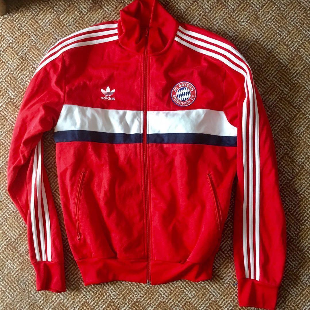 Adidas Bayern Munich Retro Training Jacket, Men's Fashion, Activewear ...