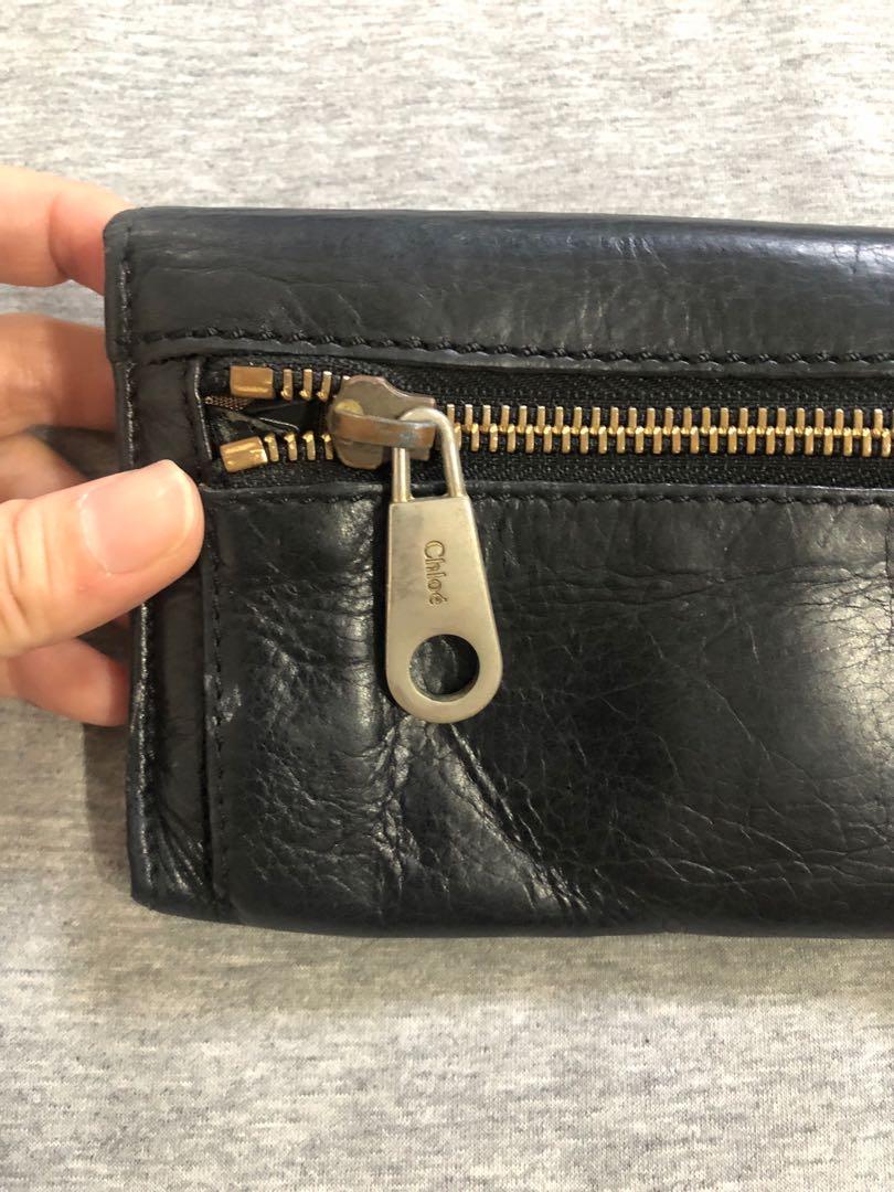 Authentic Chole ribbon lily bifold wallet, Women's Fashion, Bags ...