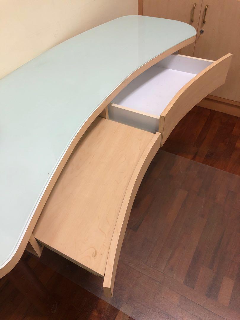 Curved Study Desk - Free , Furniture & Home Living, Furniture, Tables ...