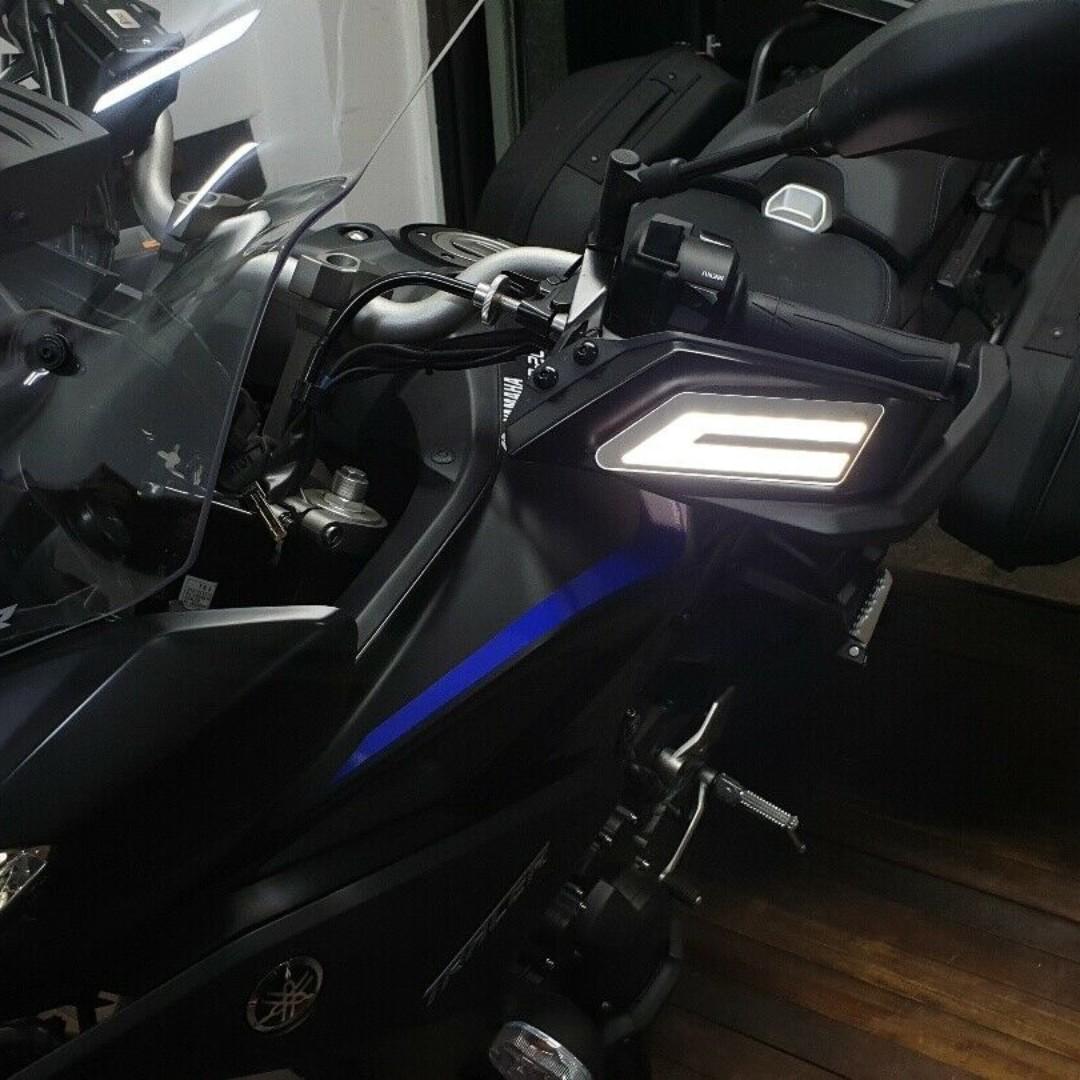 Dzell Knuckle Guard Led Kit for Tracer GT, Motorcycles, Motorcycle ...