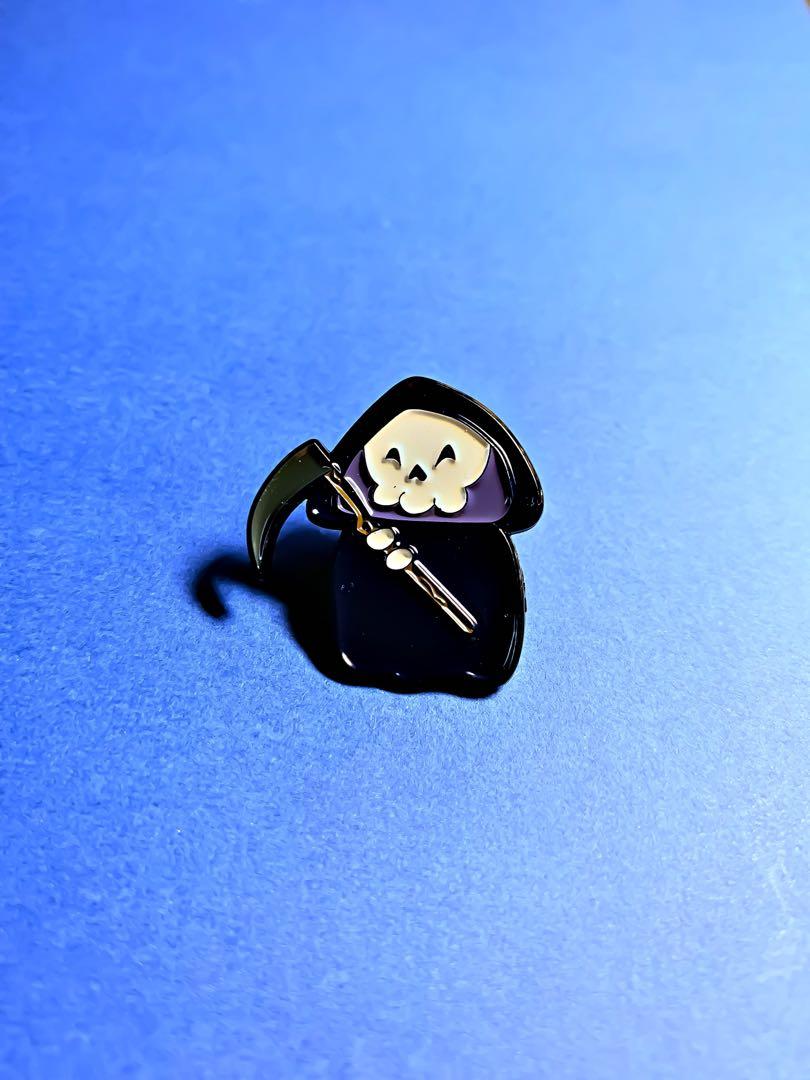 (Enamel Pin) Grim Reaper Cute, Hobbies & Toys, Stationery & Craft ...