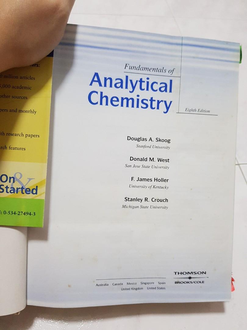 Fundamentals of Analytical Chemistry, Hobbies & Toys, Books & Magazines, Assessment Books on ...