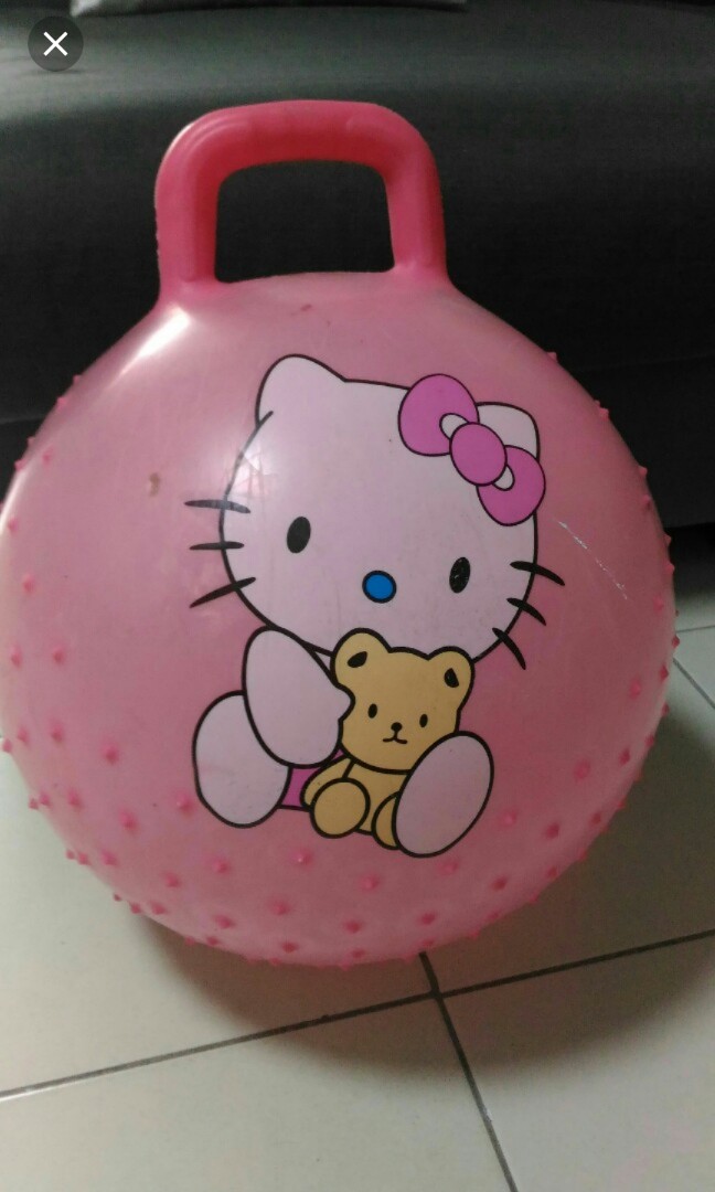 Hello Kitty bouncy ball, Hobbies & Toys, Toys & Games on Carousell