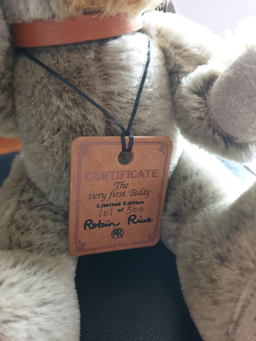 Limited edition Robin Rive bear, Hobbies & Toys, Collectibles ...