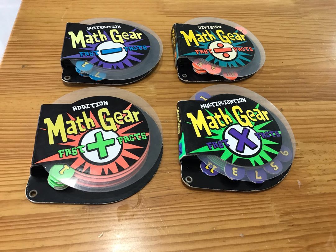 Math Gear, board game, addition, subtraction, multiplication, division ...