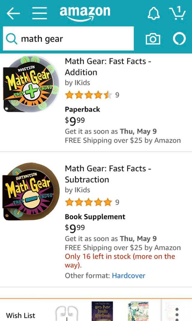 Math Gear, board game, addition, subtraction, multiplication, division ...