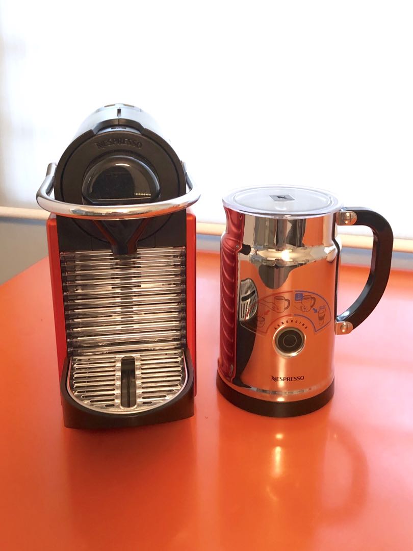 Nespresso Pixie Coffee Machine + Milk Frother, TV & Home Appliances ...